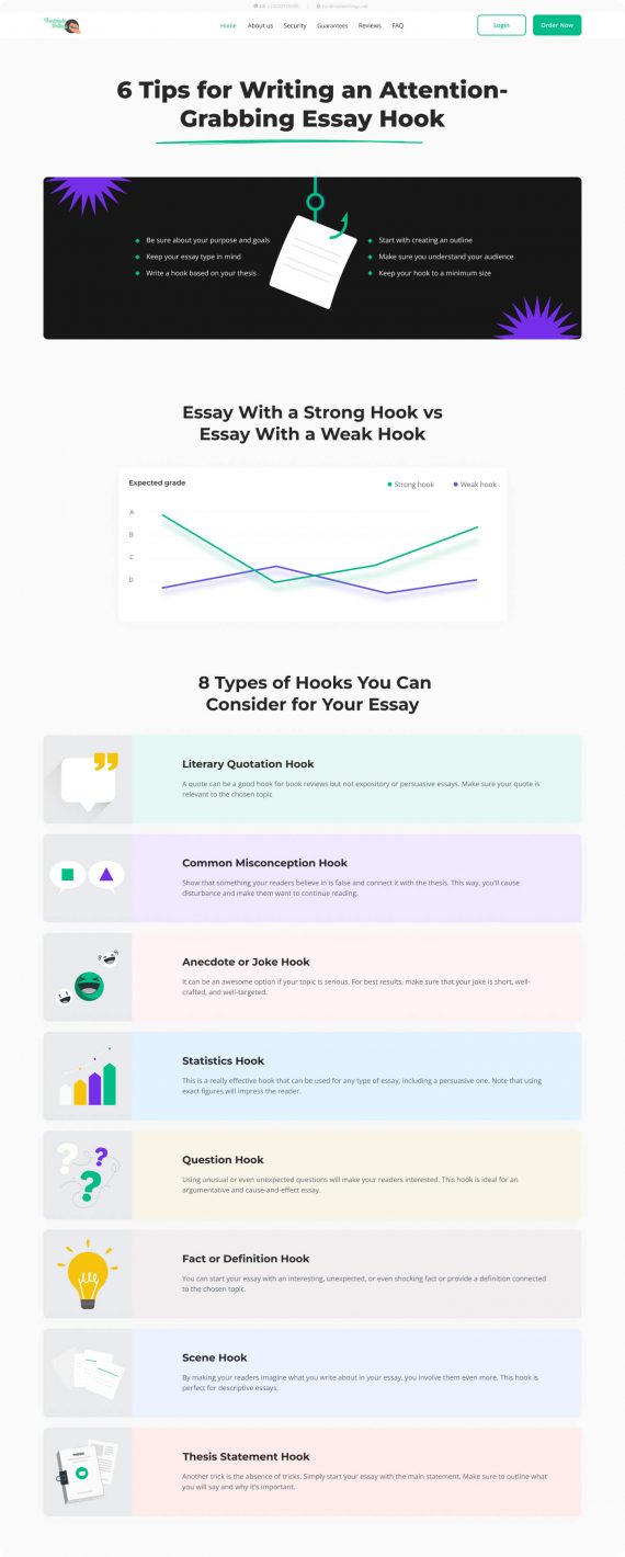How to Write & What Is a Good Hook for an Essay | HandMadeWriting