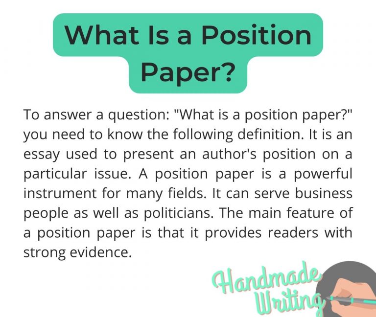 How to Write a Position Paper | Full Guide by HandMadeWriting