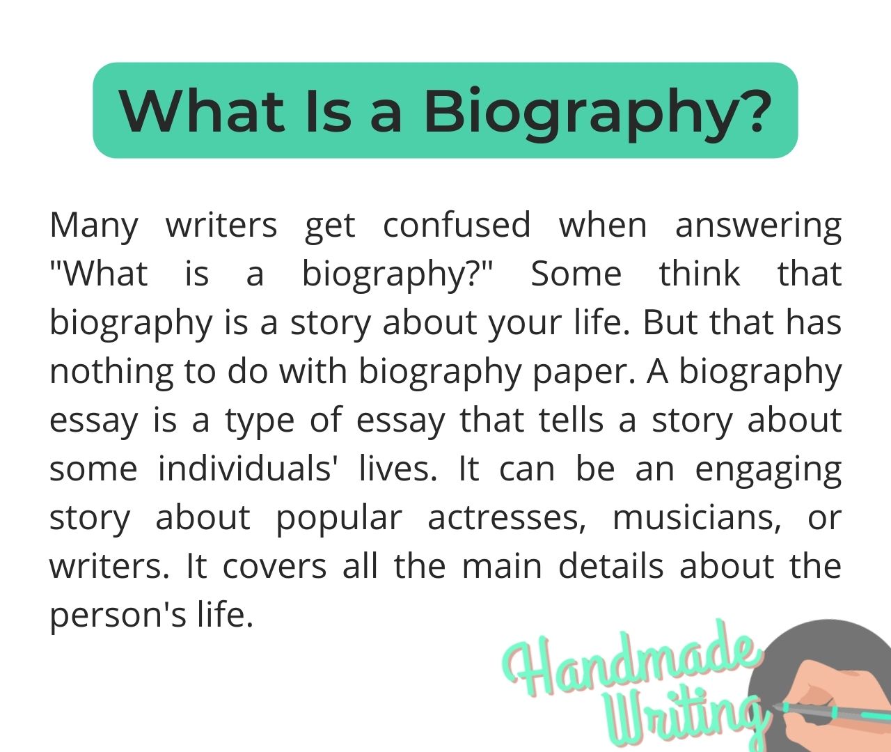 How To Write A Biography Essay And Get An A Handmadewriting