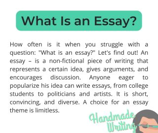 What is an Essay? Definition, Types and Writing Tips by HandMadeWriting